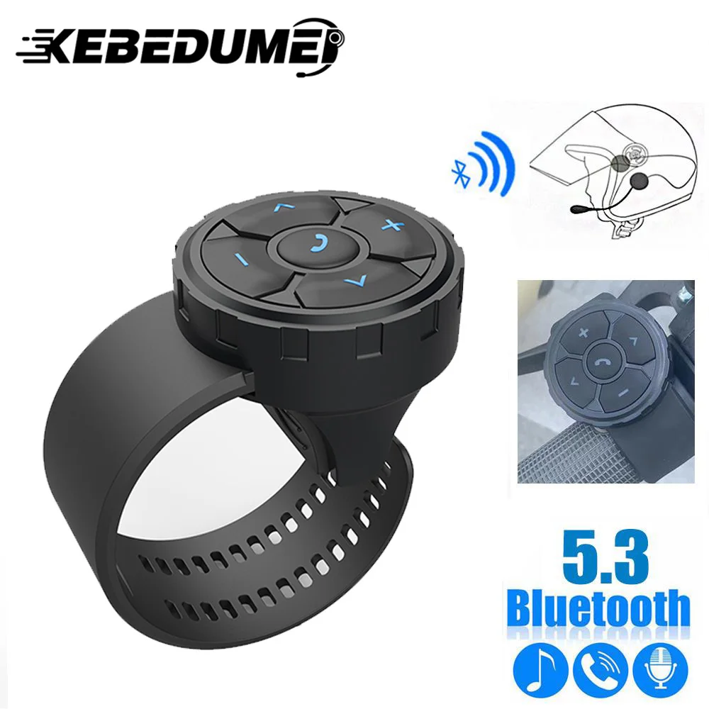 Wireless Bluetooth 5.3 Remote Button Helmet Earphone Motorcycle/Bike ...
