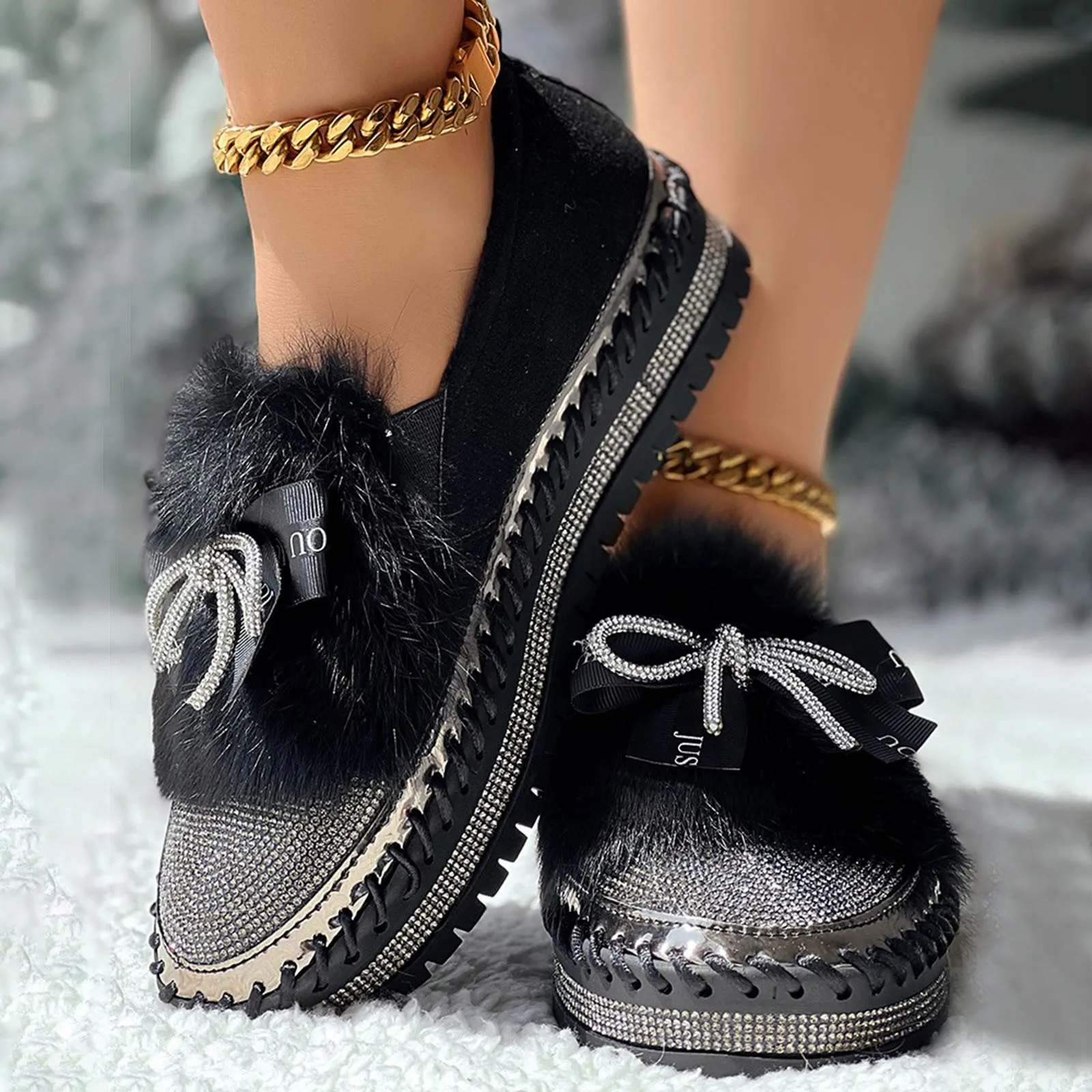 Oversized-Slippers-Women-s-Rhinestone-Bow-Casual-Shoes-Fashion-Flat ...