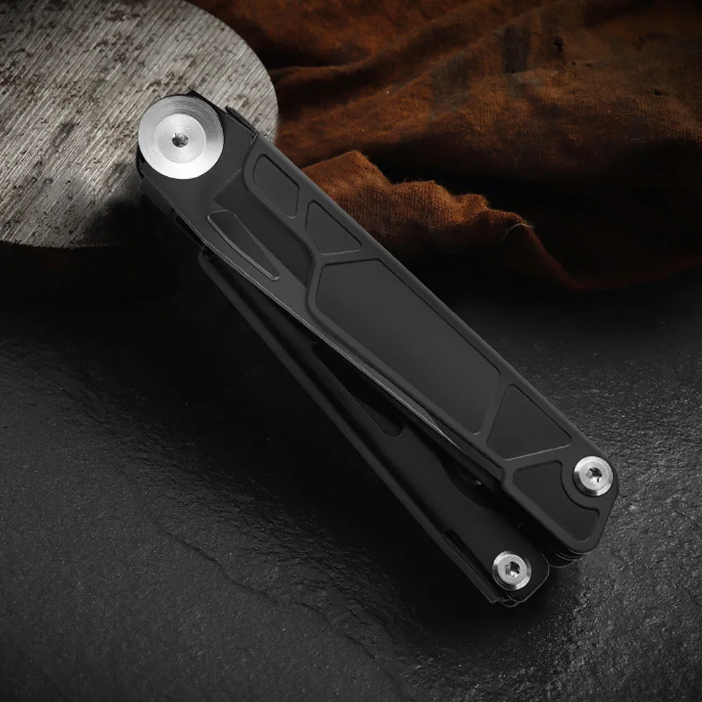 2Cr13 Steel Multitool Folding Knife Scissors EDC Self Defense Survival ...