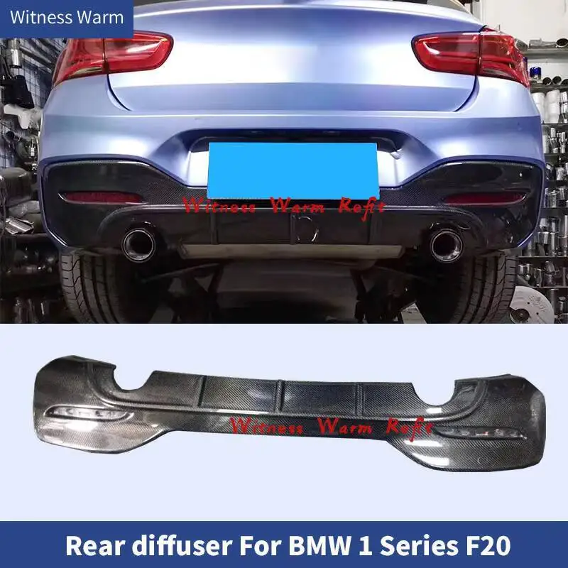 Carbon Fiber Rear Diffuser Lip for Bmw 1 Series F20 m Sport M135i 2015 ...