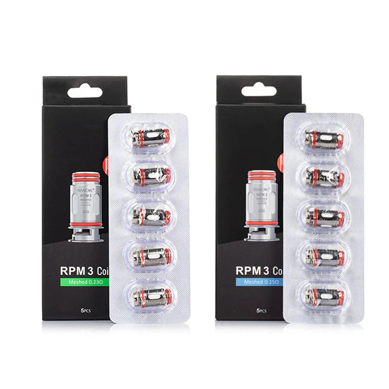5pcs Original RPM3 Mesh Coil 0.15ohm 0.23ohm For SMOK RPM 5 (Pro) Kit ...