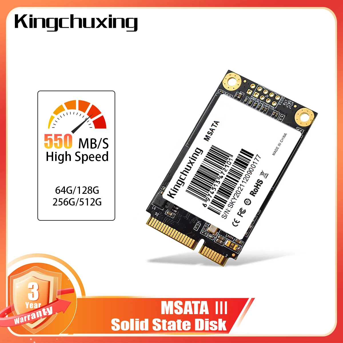 Kingchuxing Msata Ssd 2TB 256gb Ssd Msata 512gb 1tb Hard Drives Internal Ssd Hard Disk SSD39325
