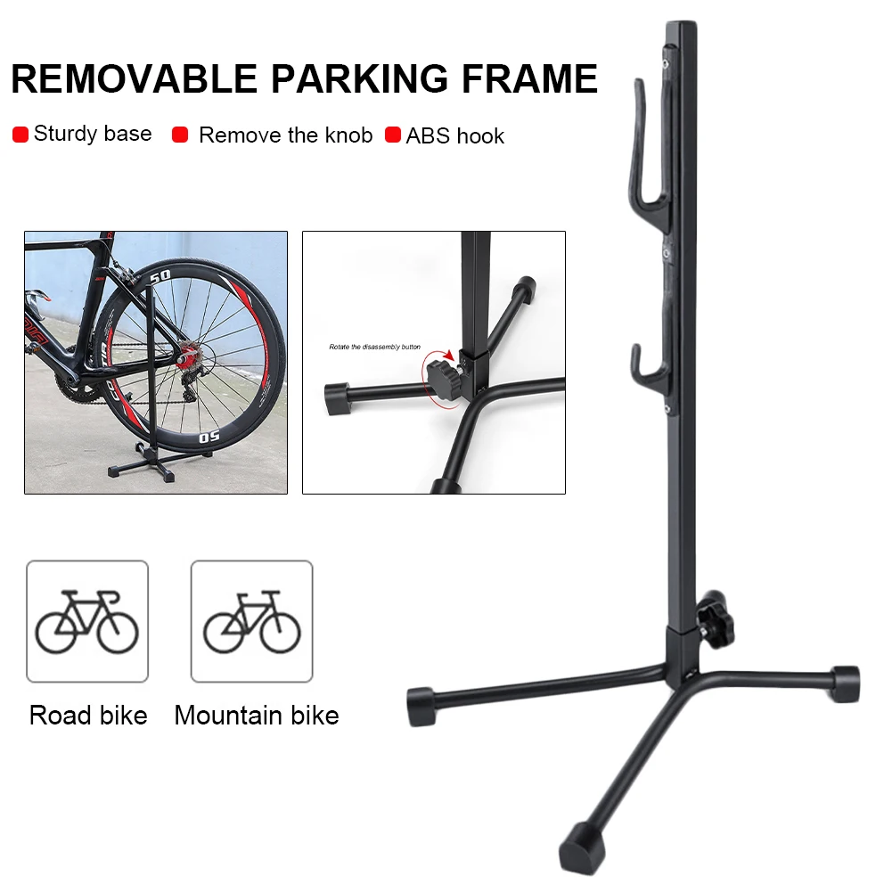Aluminum-Bicycle-Stand-Floor-Metal-Bike-Repair-Stand-Parking-Detachable ...