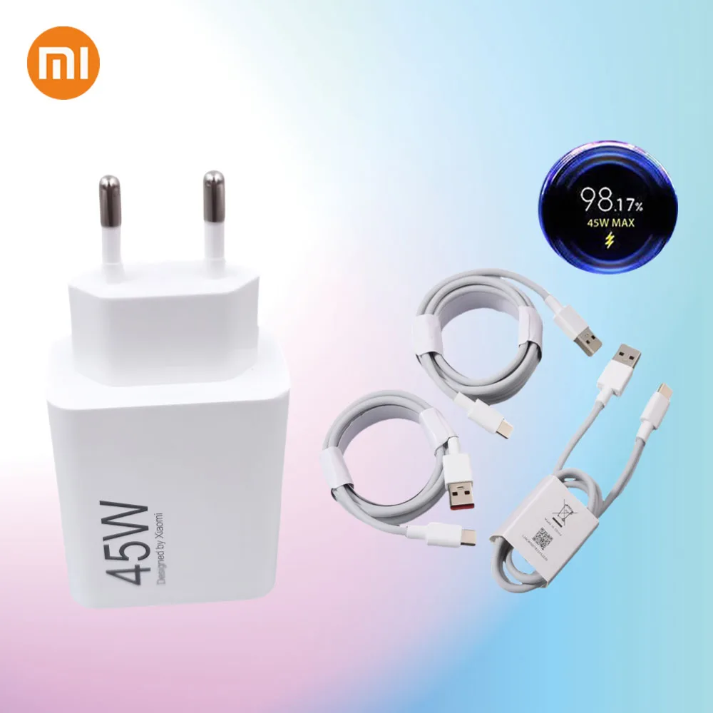 Original Xiaomi 45W Fast Charger QC3.0 Quick Charge EU Adapter For Mi ...