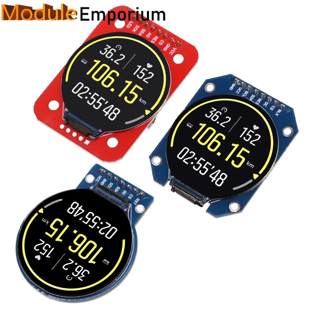 TFT Display 1.28 Inch TFT LCD Display Module Round RGB 240*240 GC9A01 ...