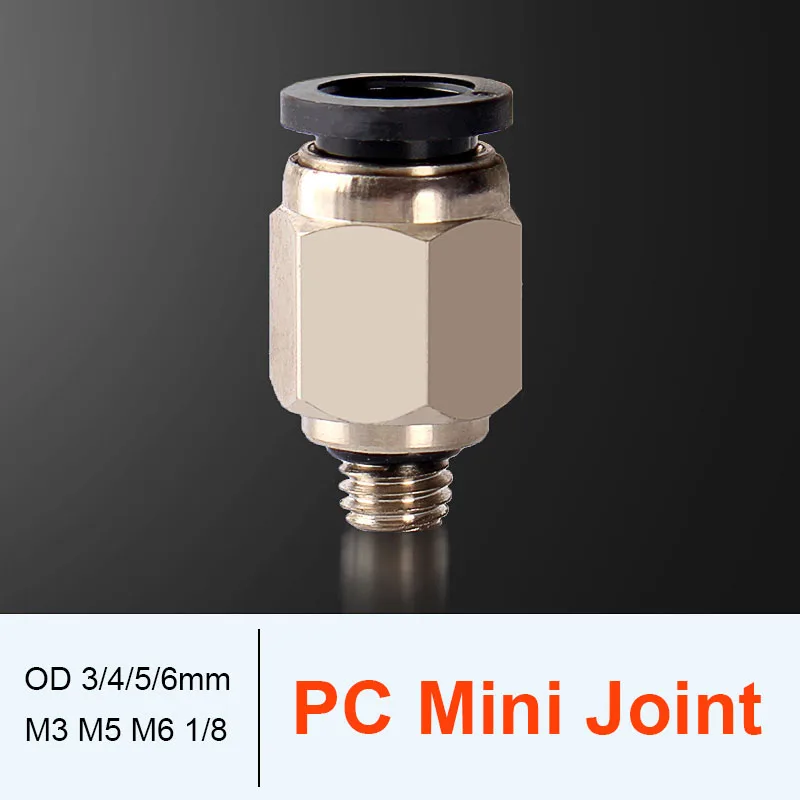 Mini-Pneumatic-Air-Connector-Fitting-PC-3-4-5-6mm-Male-Thread-M3-M4-M5 ...