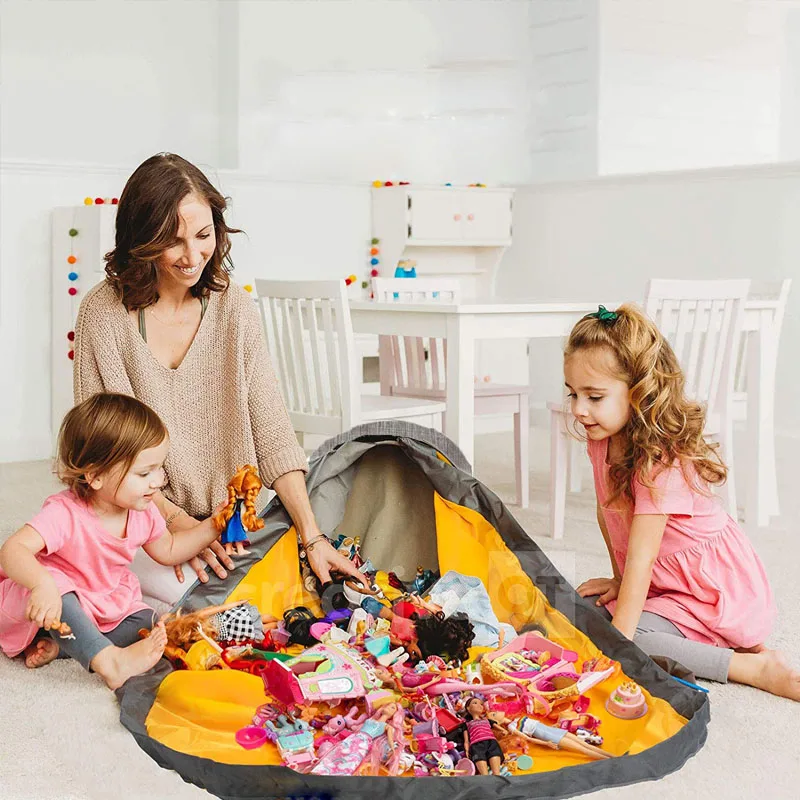FTL™ Toy Storage Basket and Play Mat - FunToyLab