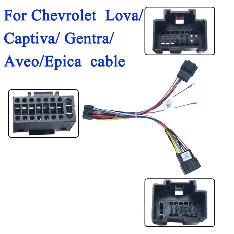 Android 16pin Car Radio Stereo Wiring Harness Cable Adapter For ...