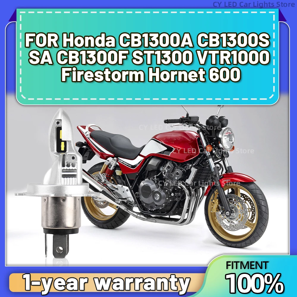 Motorcycle 150W LED Headlight Bulb H4 White Motorbike FOR Honda CB1300A ...