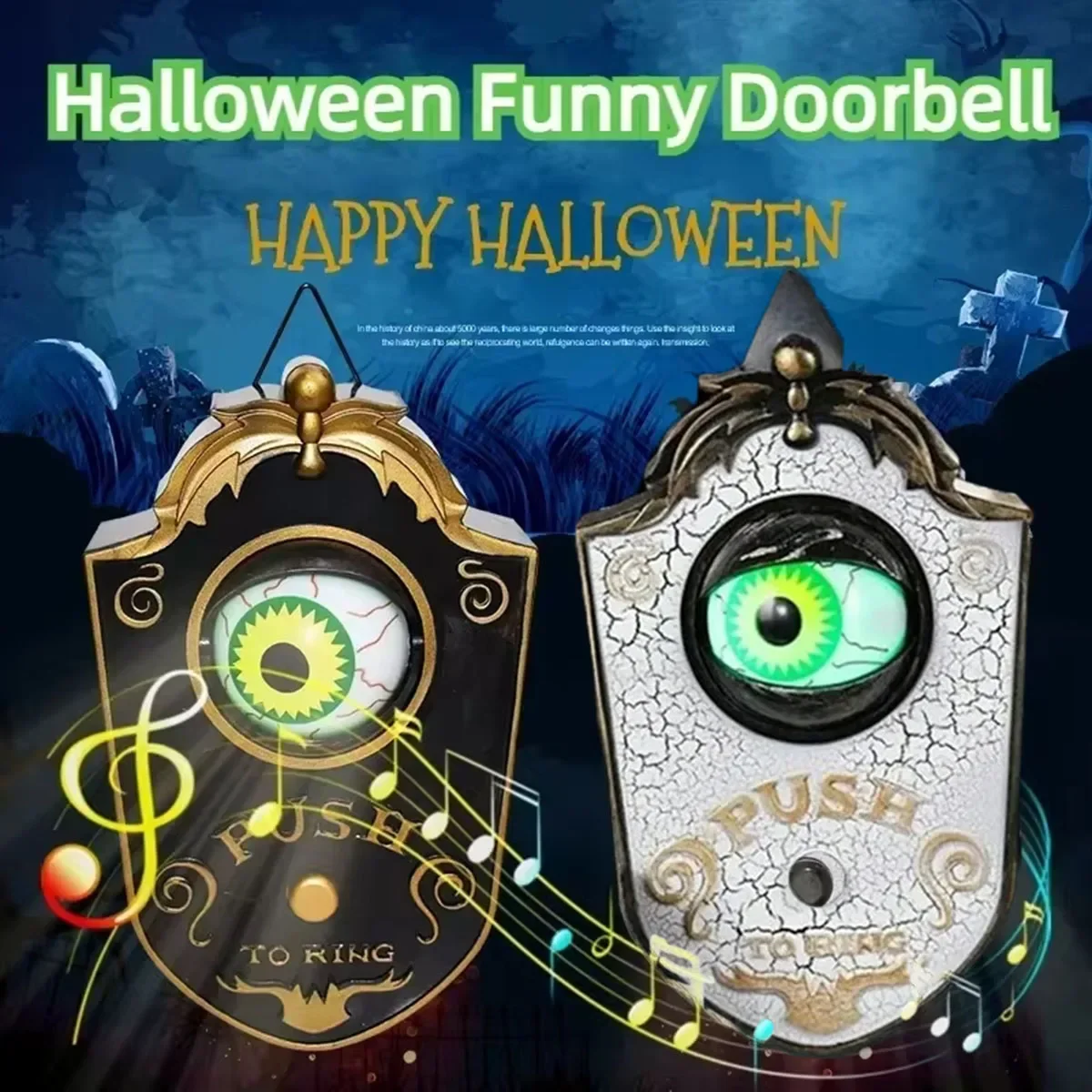 Halloween-Eyeball-Doorbell-Horror-Ghost-Prank-Prop-Glowing-Festival ...