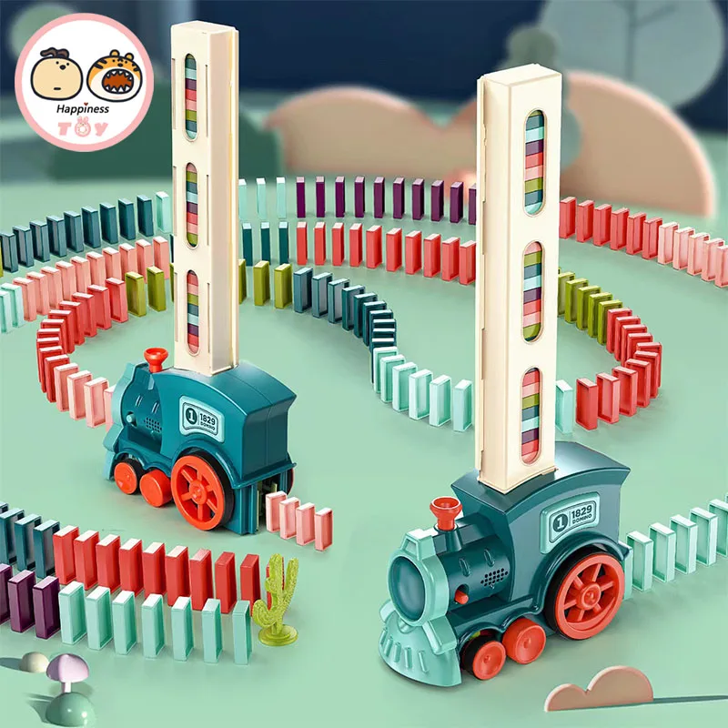 Kids-Automatic-Laying-Domino-Train-Fun-Electric-Car-Dominoes-Set-Brick ...
