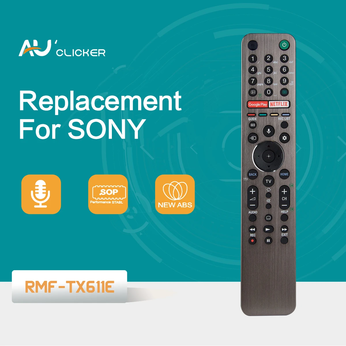 Backlight-Voice-Remote-RMF-TX611E-Replacement-for-Sony-4K-HDTV-KD ...
