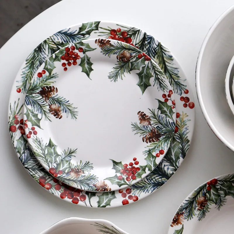 2025 Nieuw Kerstservies Huishoudelijk Creatief Keramiek Borden, Kommen ...