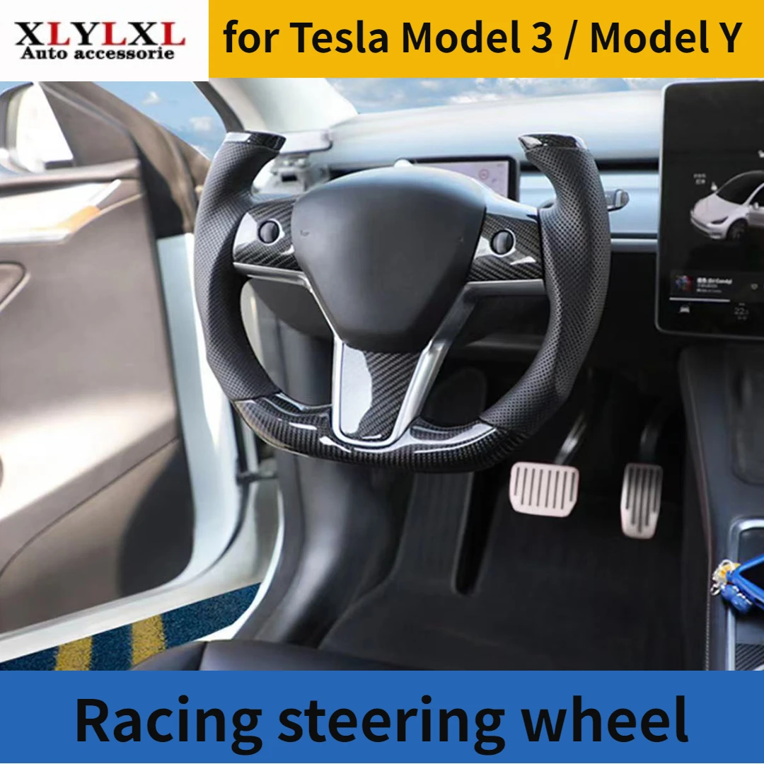 Racing steering wheel for Tesla Model 3 U Steering wheel for Tesla ...