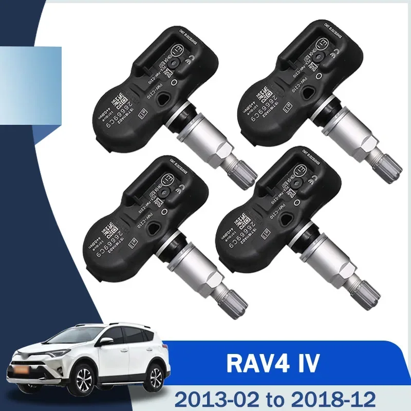 4PCS For Toyota RAV4 IV 2013-2018 Tire Pressure Sensor Monitoring ...