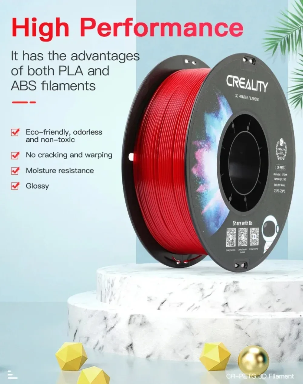 Creality CR-PETG нить 1 кг 1,75 мм | AliExpress