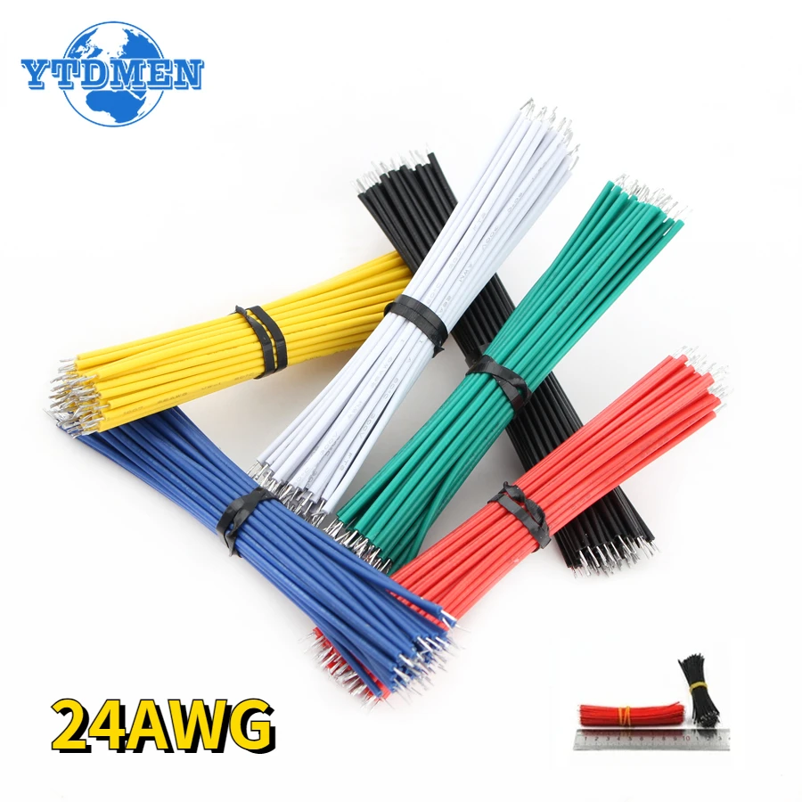 100-120pcs-24AWG-Tin-Plated-Breadboard-Jumper-Cable-Wire-8cm-Electronic ...
