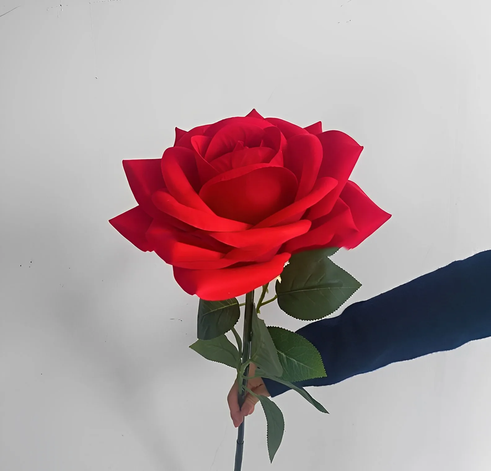 Aqumotic-Fake-Red-Rose-10in-1pc-Giant-Roses-Rosas-with-Stem-Eternal ...