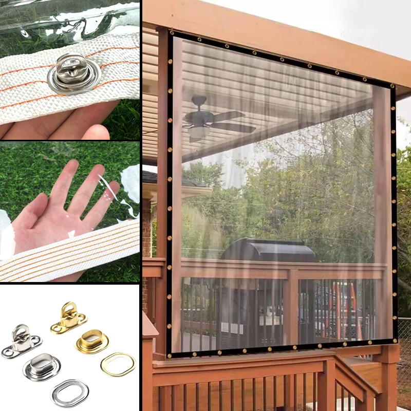 Outdoor-Transparent-Tarpaulin-with-Oval-Eyelets-Patio-Pergola-Tarp ...