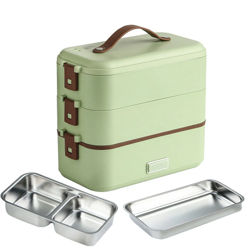 110V-220V-300W-1-2L-Three-Layer-Multi-function-Electric-Lunch-Box-Plug ...