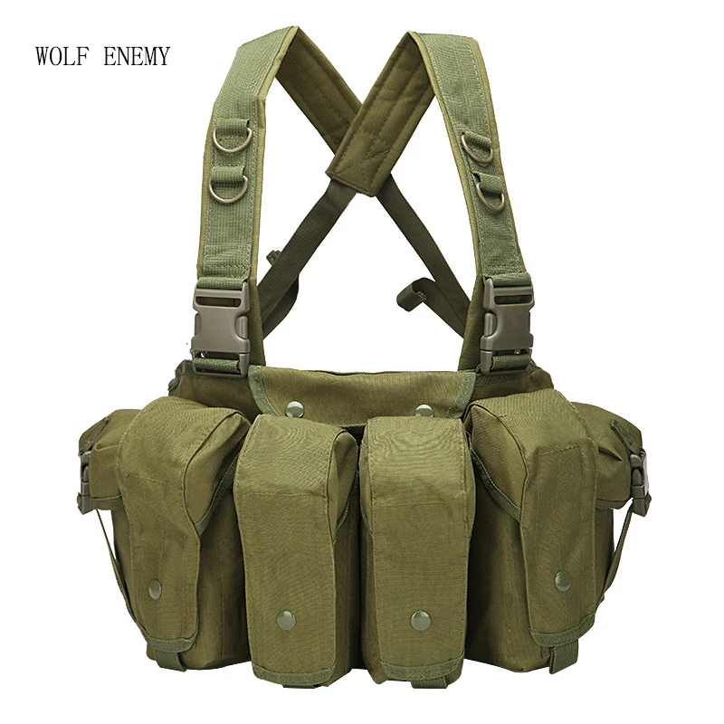 AK-Chest-Rig-Molle-Tactical-Vest-Military-Army-Equipment-AK-47-Magazine ...