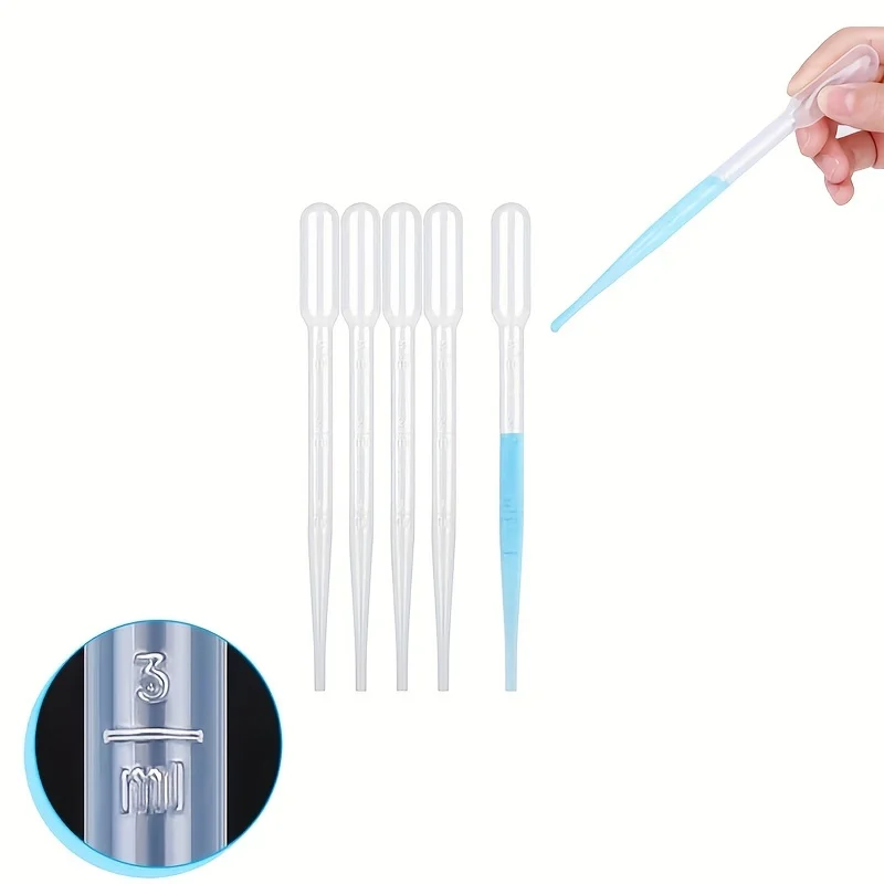 3/5 Pieces Transfer Pipette - Plastic Dropper 3ml Liquid Dropper ...