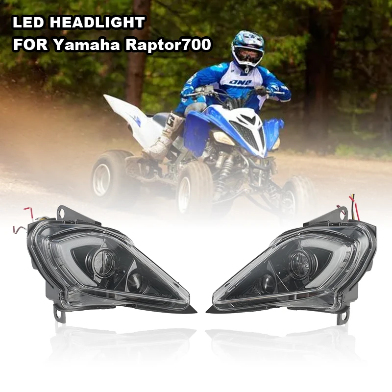 LED-Headlight-DRL-with-Yellow-Turn-Signal-Light-for-Y-AMAHA-RAPTOR-700 ...