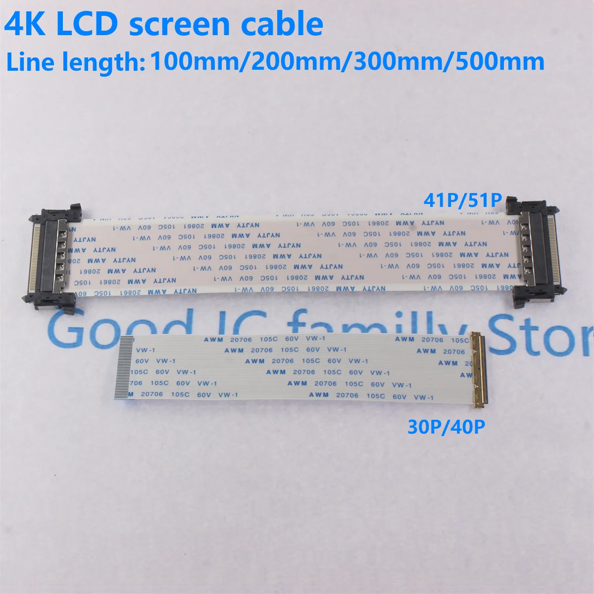 41Pin 51Pin 4K HDTV LCD LED Ribbon Cable AWM 20706 20861 105C 60V VW-1 ...