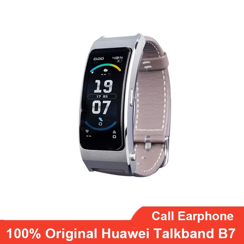Original Huawei Talkband B7 Bluetooth Earphone Blood Oxygen Health ...