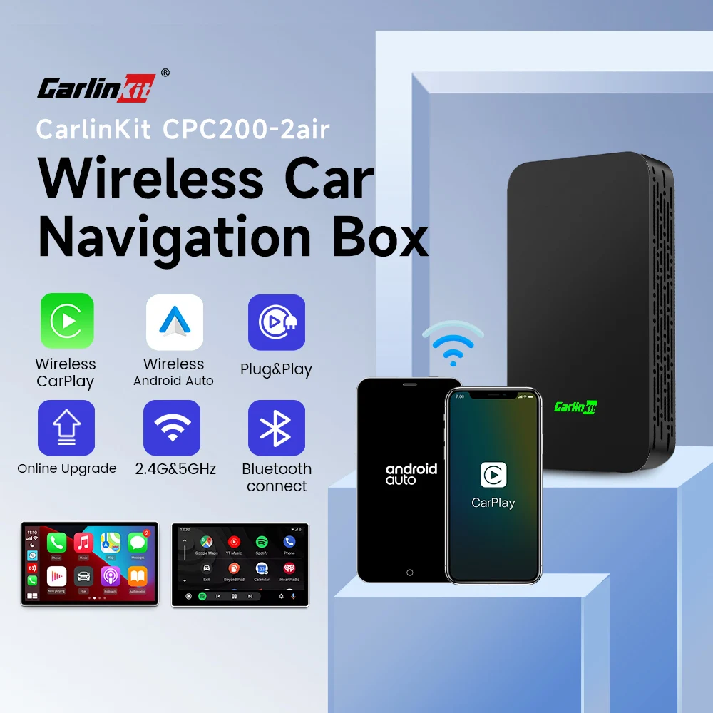 Carlinkit 5.0-adaptateur Carplay Sans Fil, Android Auto Box, Wifi ...