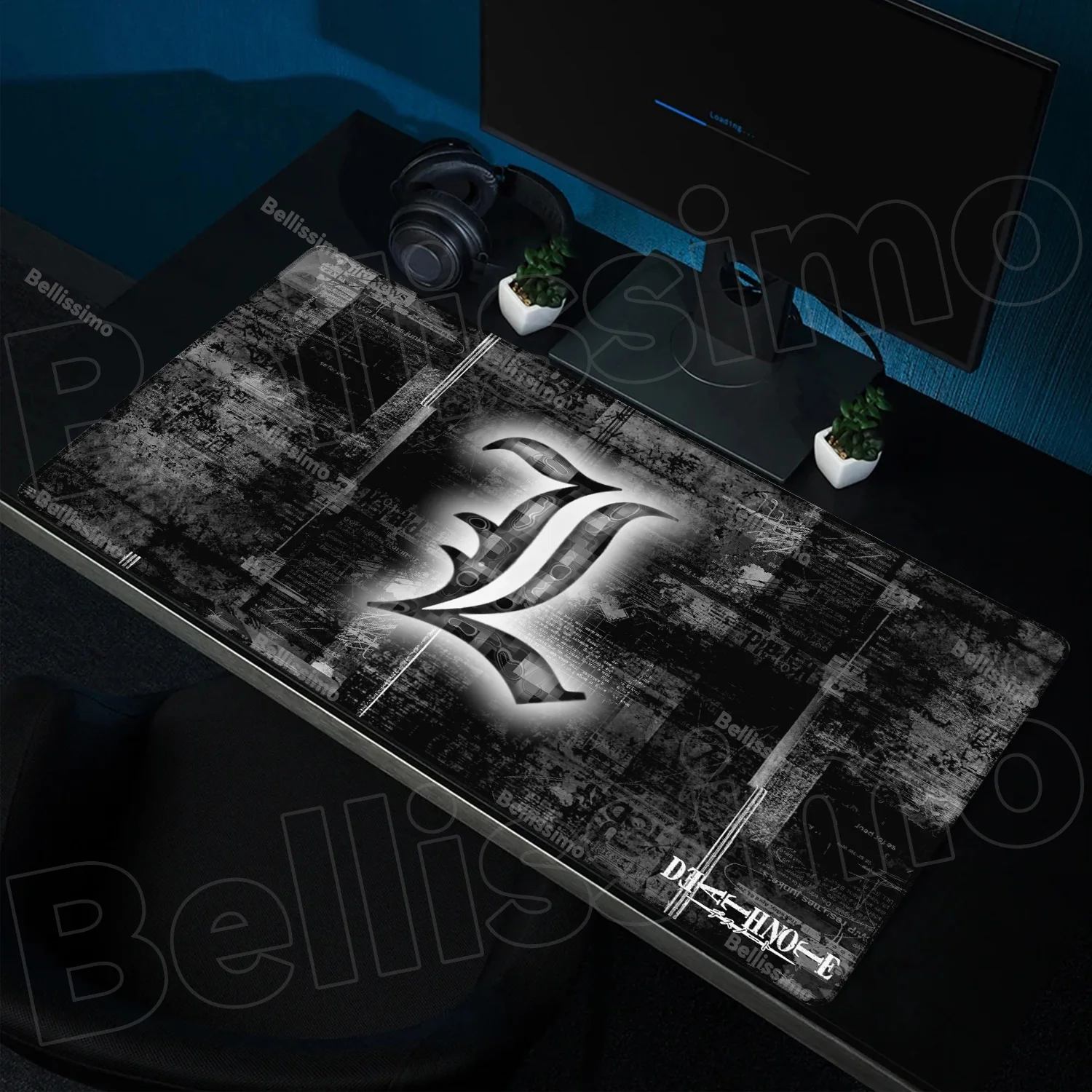 Anime Death Note Mousepad HD Printing Computer Gamers Locking Lock Edge ...