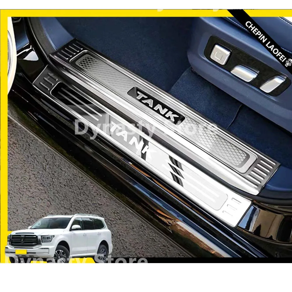 Car-Styling-Door-Sill-Strip-For-TANK-500-Stainless-Steel-Scuff-Plate ...