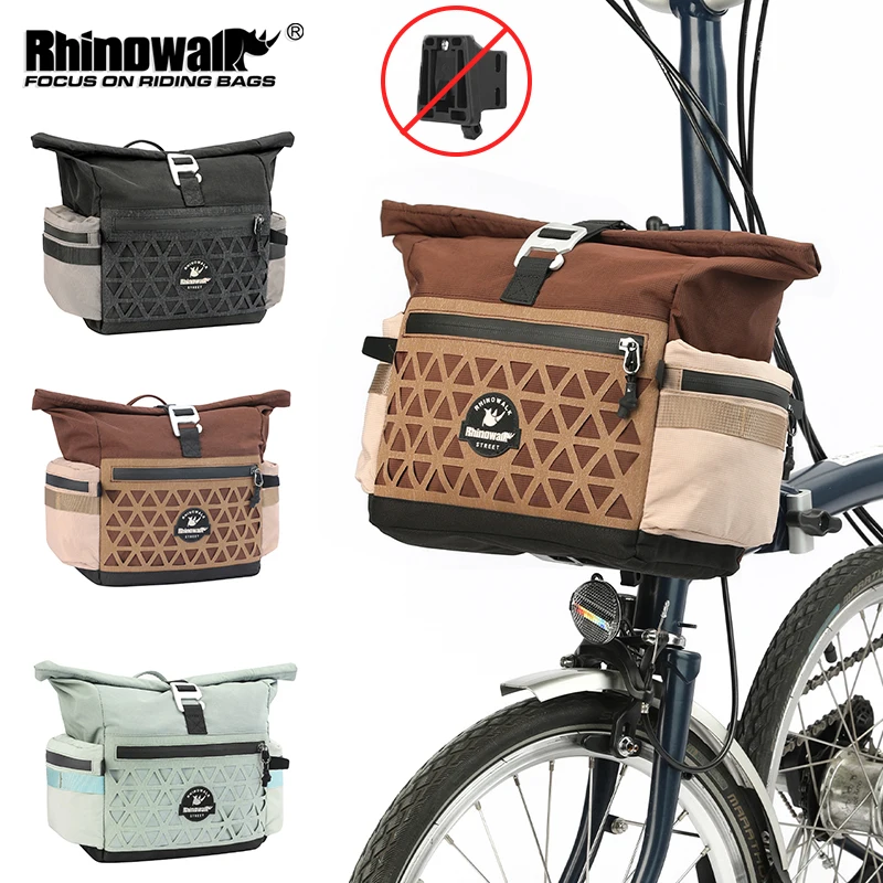 Rhinowalk Folding Bike Handlebar Bag 6.5L Large Capacity Bicycle Front ...