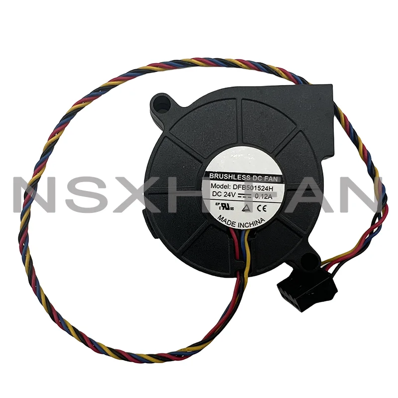 New-Fan-DFB501524H-24V-0-12A-4-wire-PWM-Turbo-Blower-Dual-Ball-Cooling ...