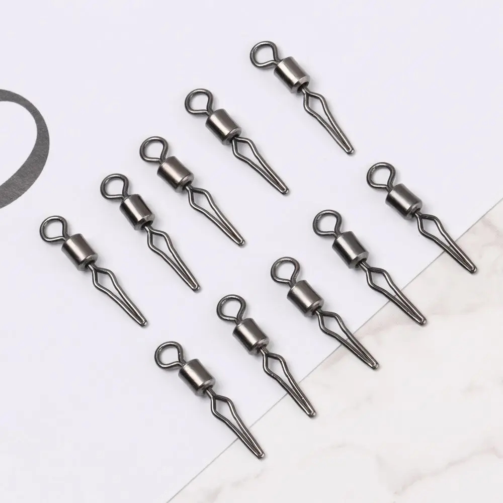 100Pcs-Fishing-Hanging-Snap-Fishhooks-Crap-Connector-Stainless-Steel ...