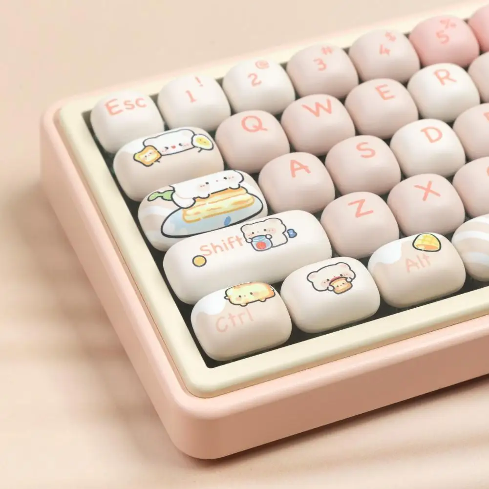 Keycaps-p-o-urso-arredondado-keycaps-rosa-bonito-sublima-o-t-rmica ...