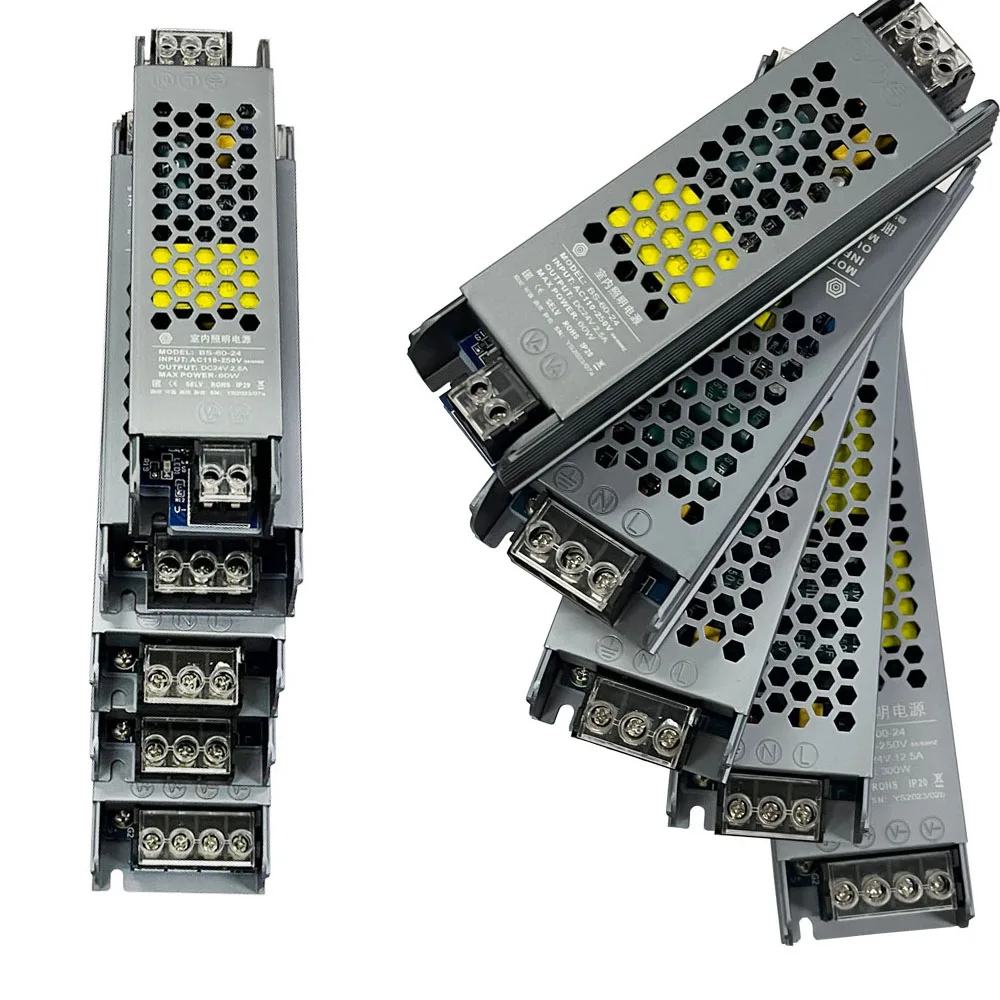 Ultra-thin Switching power supply transformer AC-DC LED power supply 110V 220V to 12V 24V 48V ...