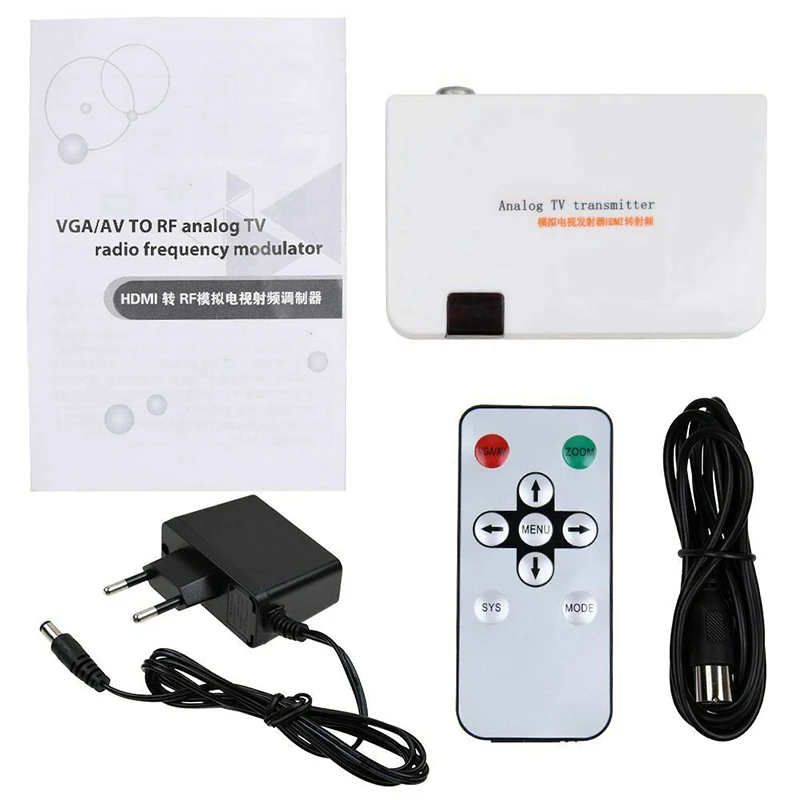 HDMI TV 변조기 디지털 신호 RF 아날로그 신호 TV 송신기 박스, HDMI RF 동축 변환기 어댑터 호환, 1080P ...
