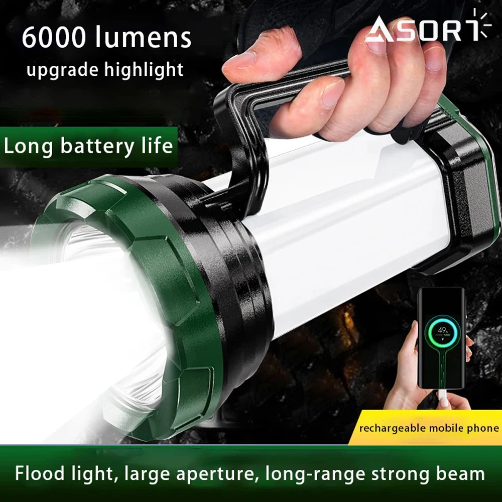 Portable-Lantern-Powerful-Camping-Lamp-Rechargeable-LED-Flashlight ...