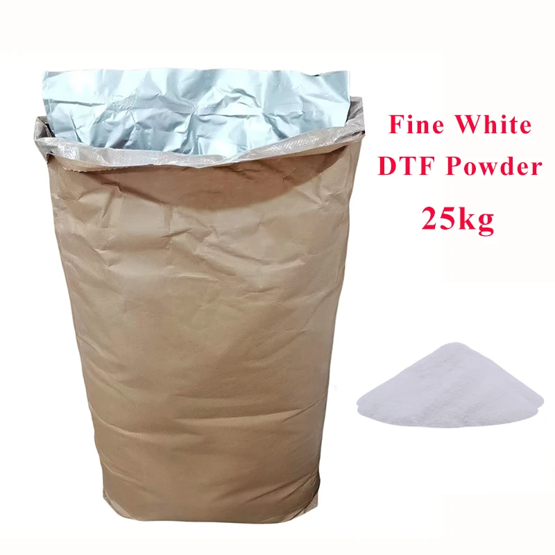 CALCA DTF Powder Fine White 25kg Direct to Film TPU Digital Transfer Hot Melt Adhesive Powder ...