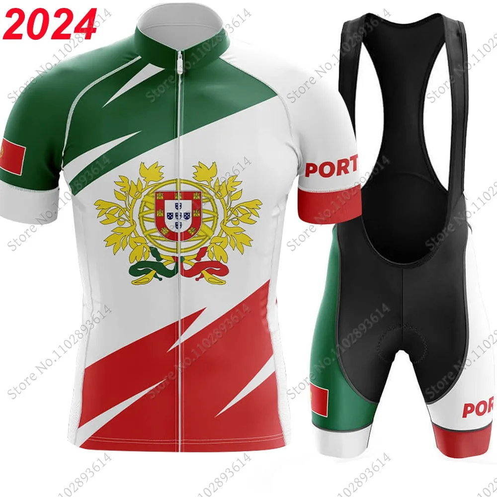Portugal-National-Cycling-Jersey-Set-para-Homens-Roupas-de-Ver-o ...