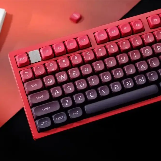 Lucky-Red-Gradient-Keycap-Orbicular-XOA-Profile-Keycaps-PBT-Dye ...
