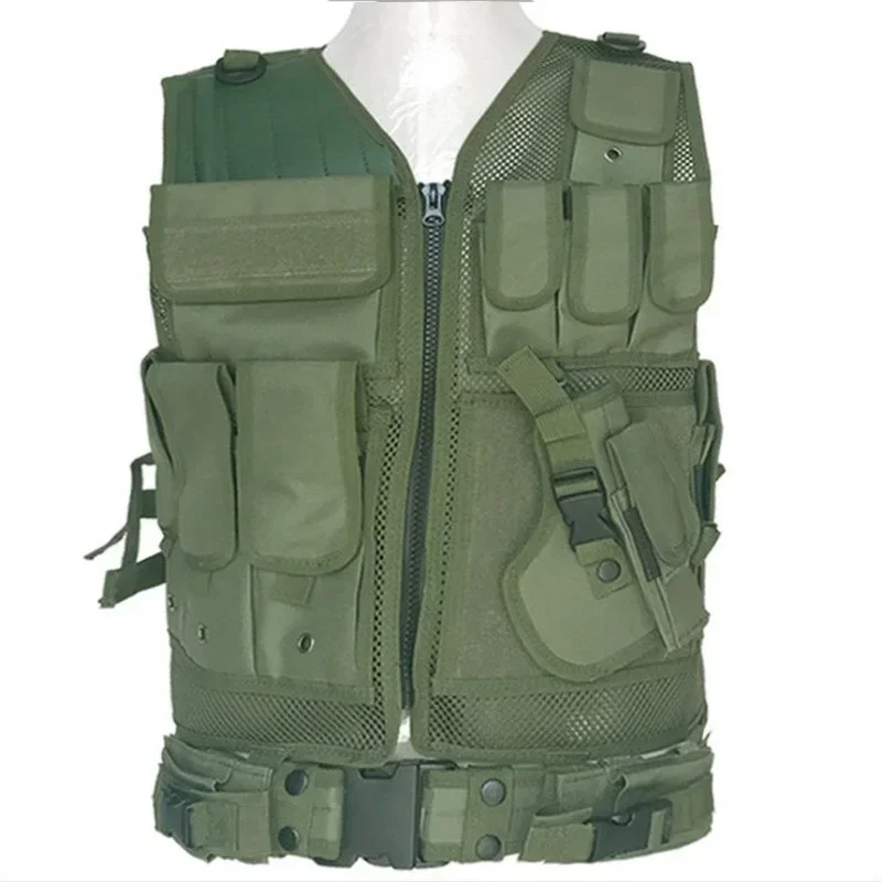 Multicam-Green-Multi-Pocket-Swat-Tactical-Vest-Combat-Body-Armor-Vests ...