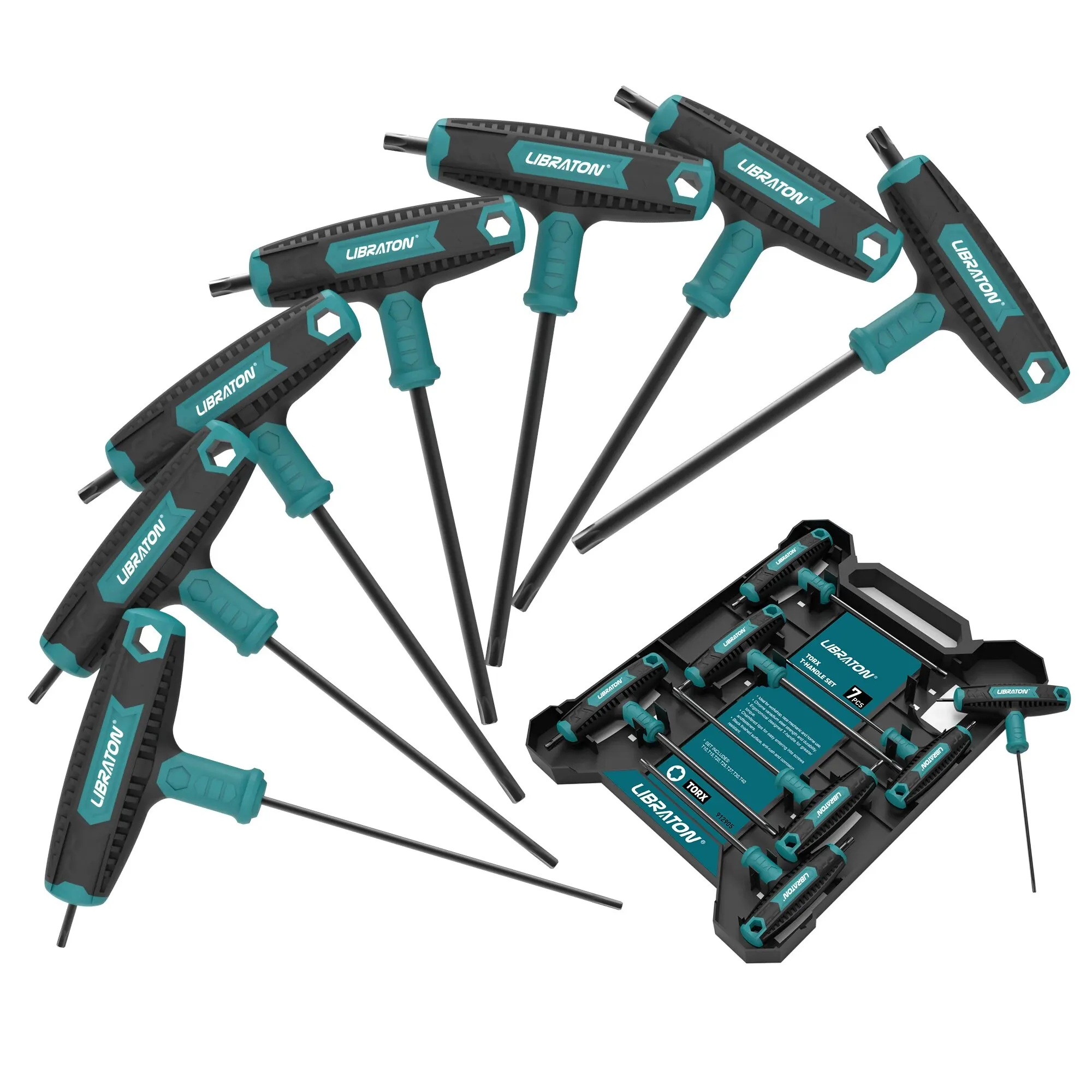 LIBRATON-7PCS-T-Handle-Wrench-Set-T-Handle-Torx-Key-Set-Two-tip-Design ...