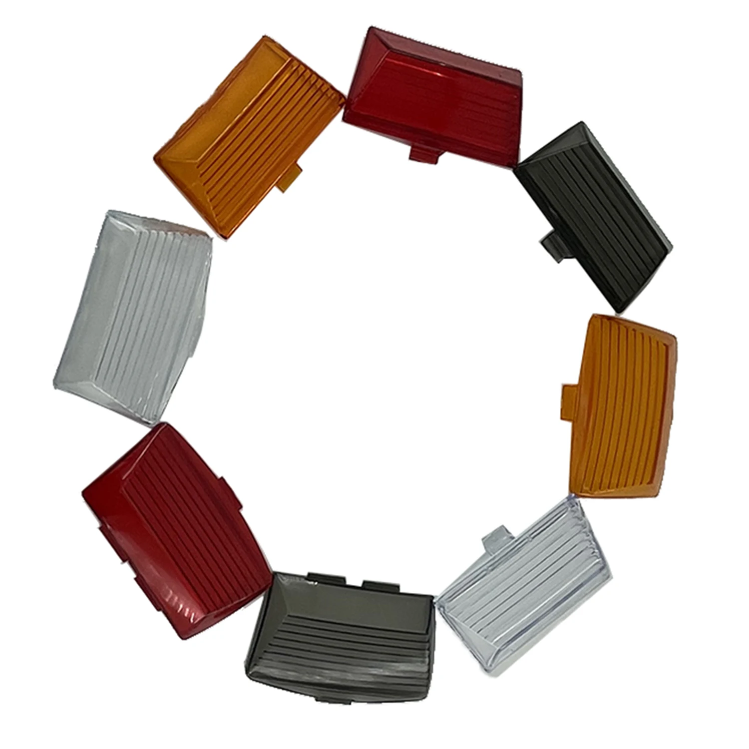 Front-Rear-ABS-Mud-Guard-Fender-Tips-Light-Lamp-Lens-Cover-For-Harley ...