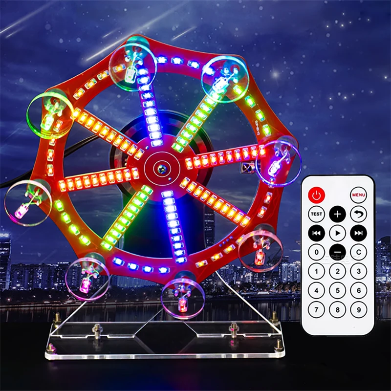 Multi-colour Electric Ferris Wheel Electronic DIY Soldering Kit Fun ...