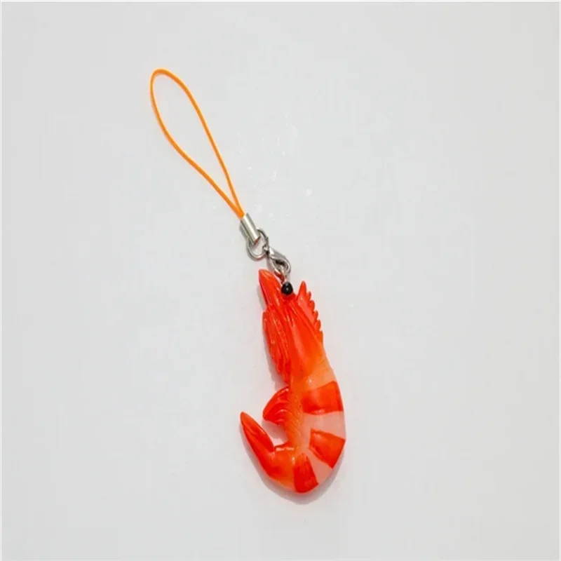 Funky-Shrimp-Phone-Charm-Kawaii-Cute-Fish-Animal-Keychains-Aesthetic ...