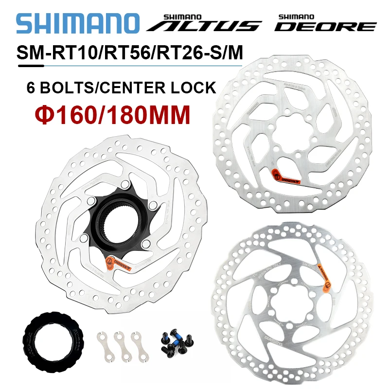 Shimano-RT76-RT66-RT64-RT56-RT26-RT10-Disc-Brake-Rotor-160mm-180mm ...