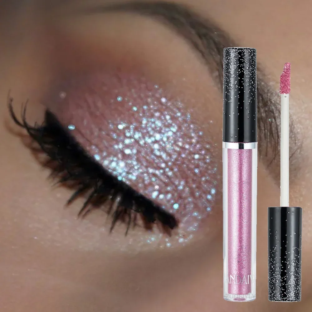 HANDAIYAN-Sombra-L-quida-Metallic-Diamond-Shiny-Eye-Liner-Caneta-Gilter ...