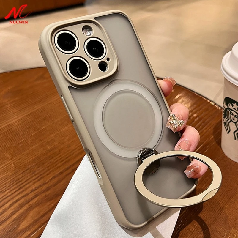 For iPhone 16 17 Bracket Case for Magsafe Original Magnetic Stand ...